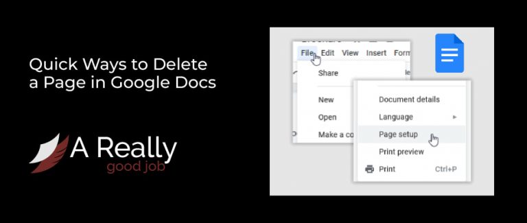 How to delete a page in Google docs (Quicks Hacks)